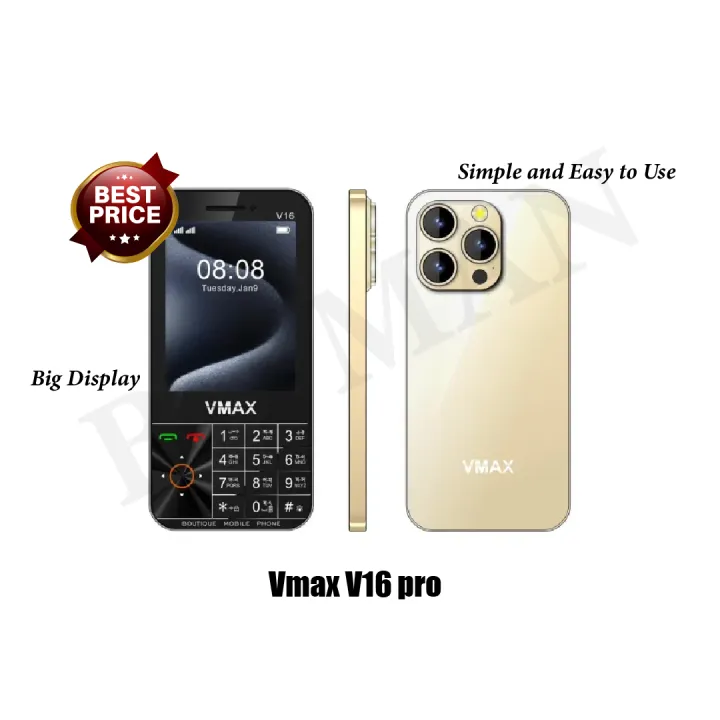 button phone Vmax V165pro | Daraz.com.bd