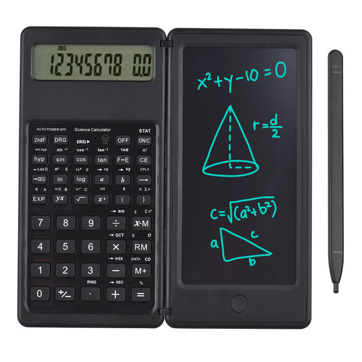 Upgraded Solar Scientific Calculator with LCD Notepad Functions ...
