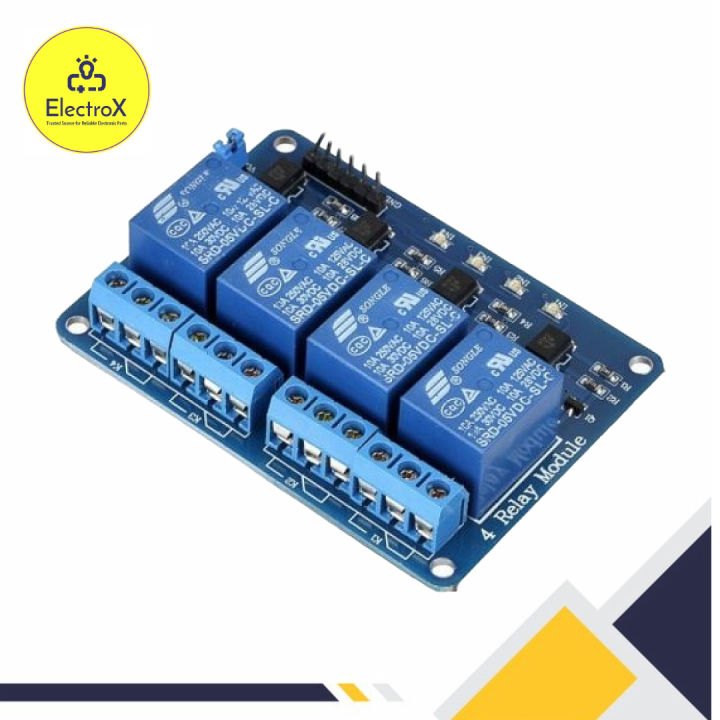 5V 4 Channel Relay Module 4-Channel Relay Control Board with ...