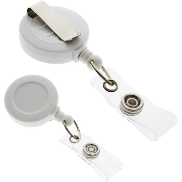 1 Pack - Retractable ID Badge Reels with Alligator Clip with Nylon Key ...