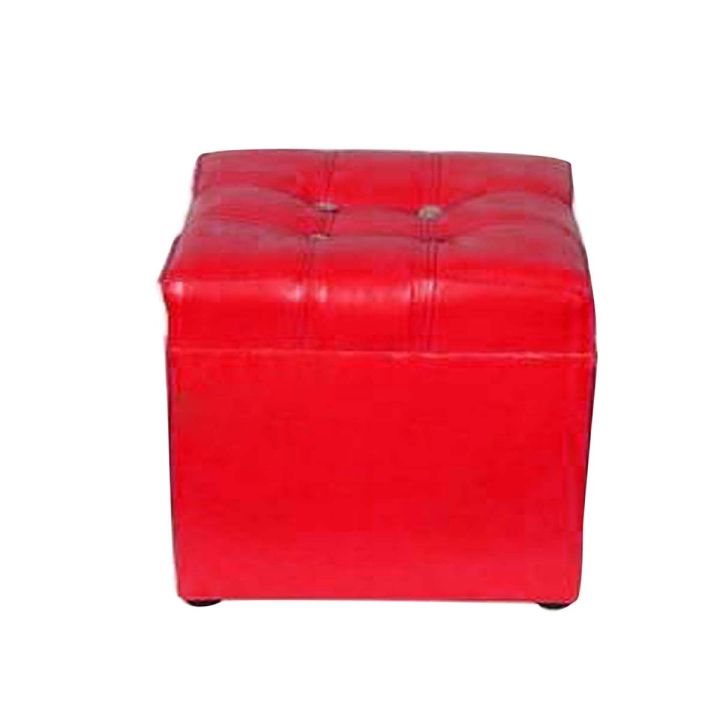 Dressing Table Stool square red color by furnizone home decor | Daraz ...