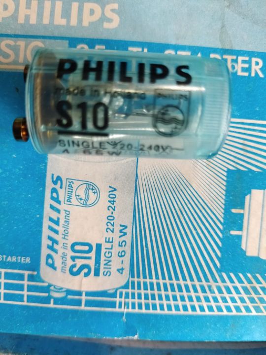 Philips 4-65W 220-240V S10 Fluorescent Tube Starters | Daraz.com.bd