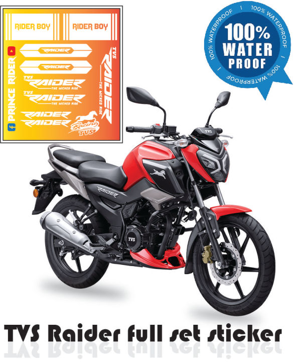 TVS bike all sticker | bike modify sticker | TVS Raider sticker | Bike ...