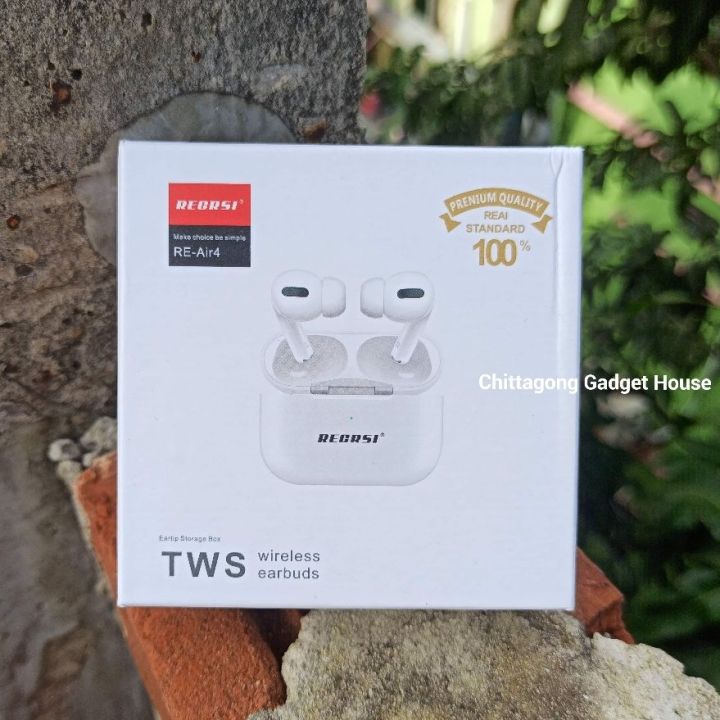 RECRSI RE-Air4 Bluetooth Wireless Earbuds | Daraz.com.bd
