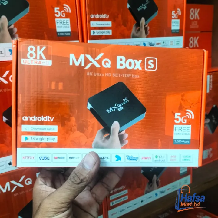 MXQ Pro 8K Android Smart TV Box 8GB 128GB, Android TV Box | Daraz.com.bd