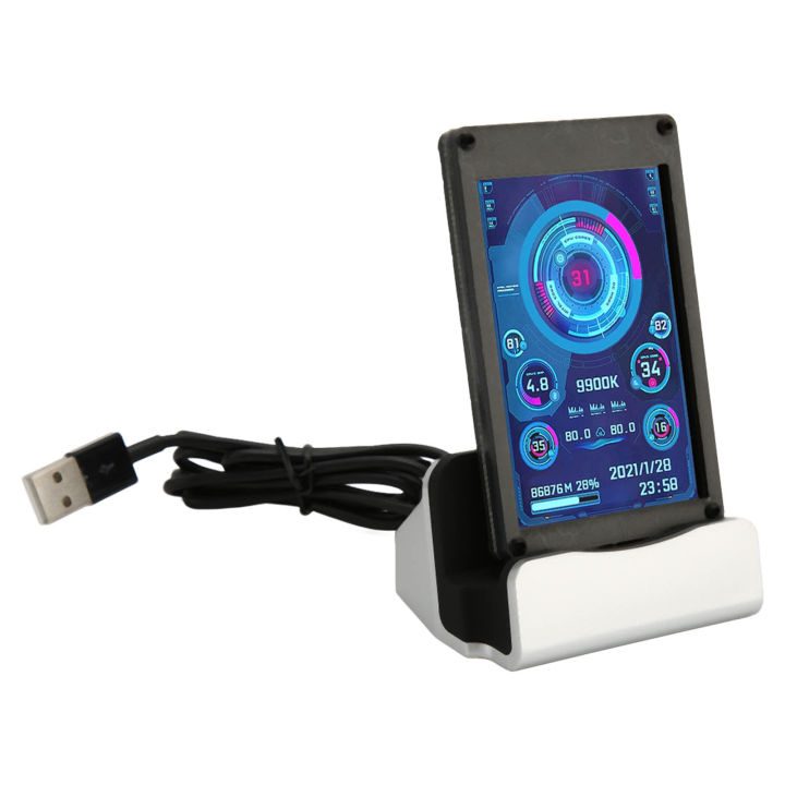 3.5 Inch IPS USB Mini Screen CPU GPU RAM Temperature Data Monitor Panel ...
