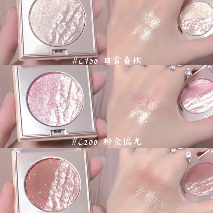 MOOSUN 2in1 Korean 3D Double Shade Glow Highlighter Eyeshadow 1PC ...