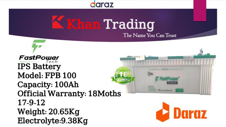 Fast Power IPS Battery 100Ah | Daraz.com.bd