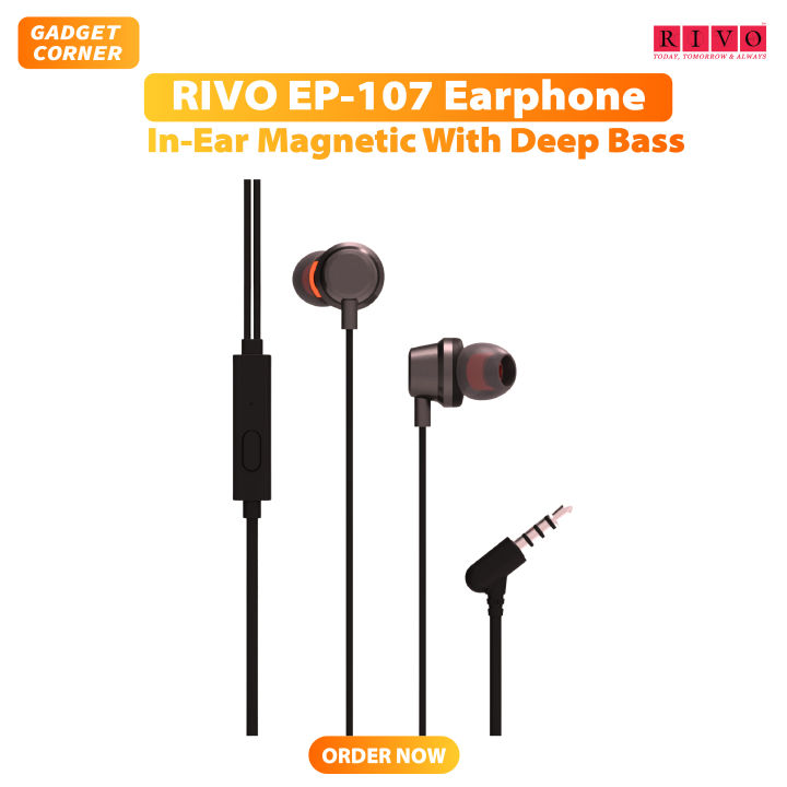 RIVO EM-107 wired earphone | Daraz.com.bd