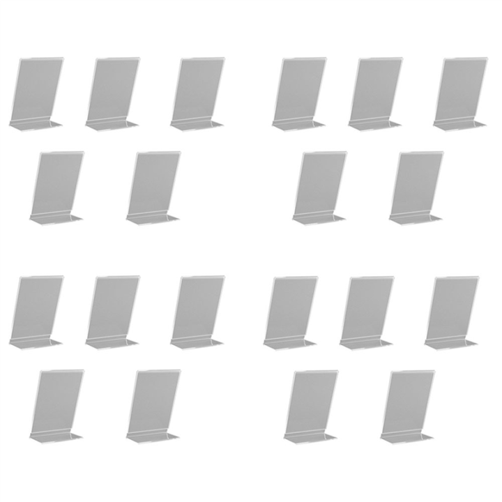 20Pcs Office Acrylic Display Leaflet Stands Counter Plastic Message ...