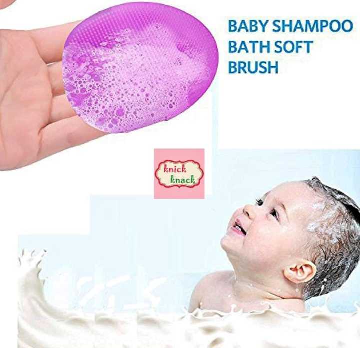 2pcs_set -Baby Bath Sponge Silicone Soft | Daraz.com.bd