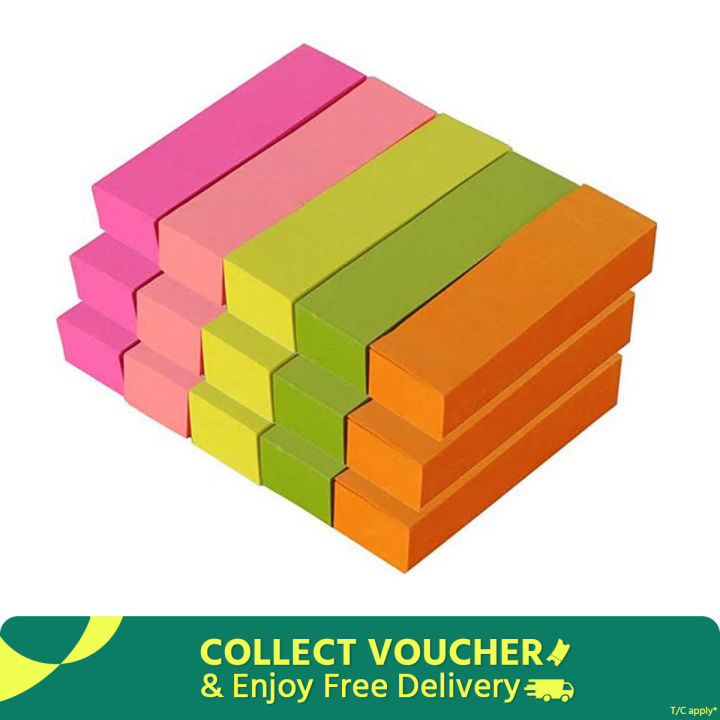 Sticky Notes - 5 colour (Multi Color Cutting) | Daraz.com.bd