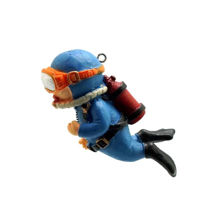 GC Resin Aquarium Mini Floating Diver Fine Craftsmanship Exquisite ...