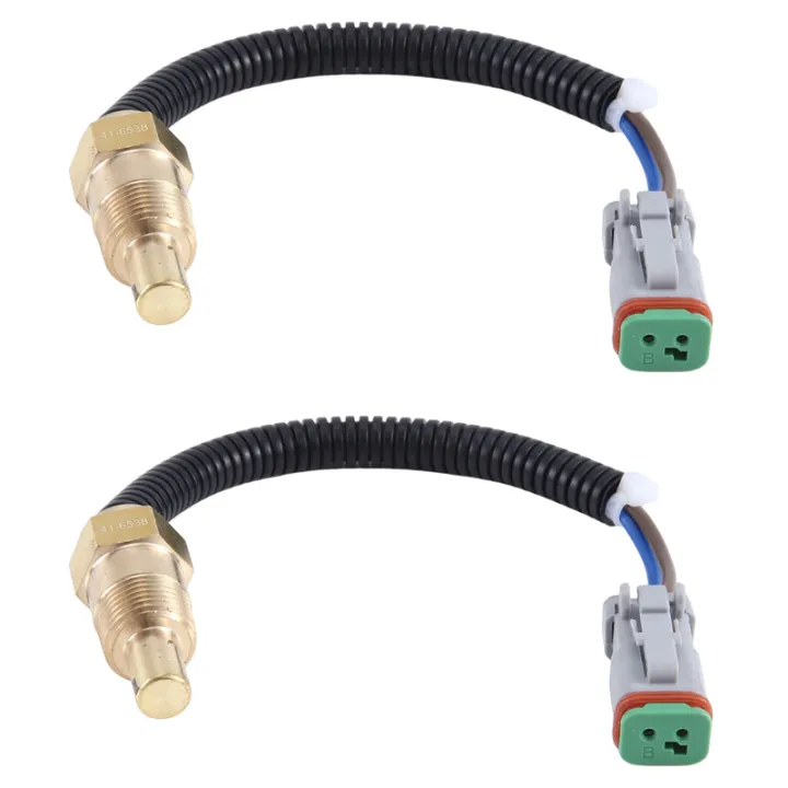 2X 41-6538 416538 Engine Temperature Sensor W/ Auxiliary Hole for SB ...