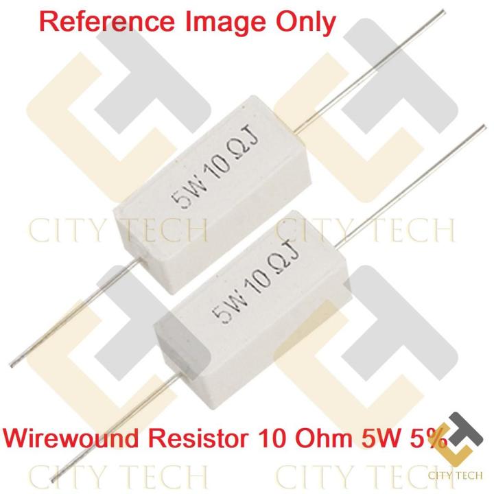 Wirewound Resistor 10 Ohm 5W 5%-10Pcs | Daraz.com.bd