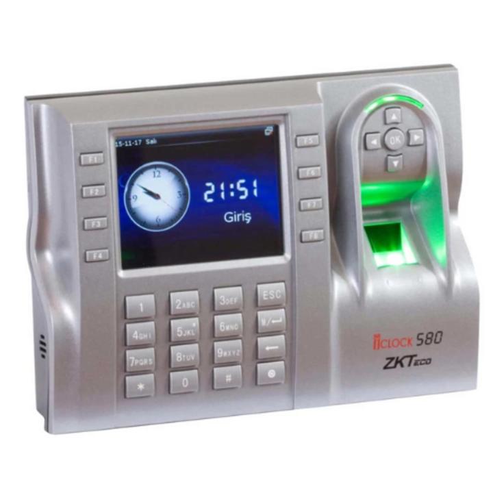 ZKTeco iClock580 Fingerprint Time Attendance Terminal with Adapter ...