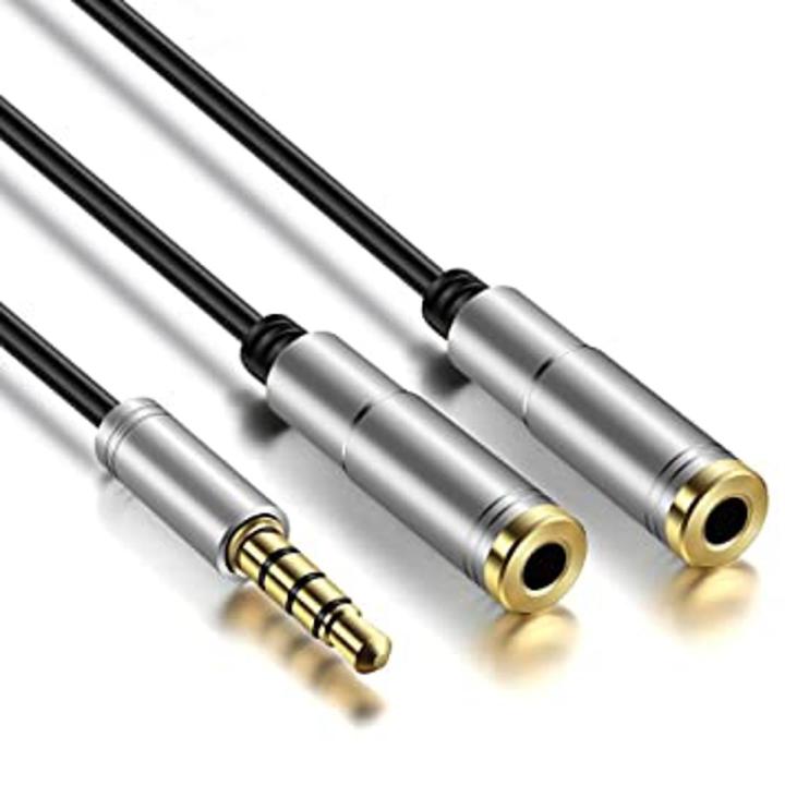 Stereo Splitter Cable 2 in 1 Female to Male Audio Line 3.5mm Audio ...