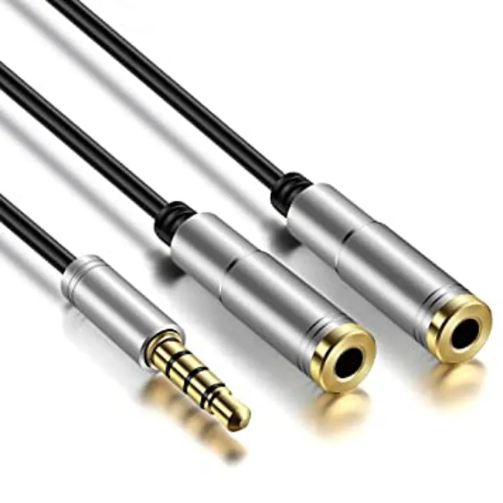 Stereo Splitter Cable 2 in 1 Female to Male Audio Line 3.5mm Audio ...
