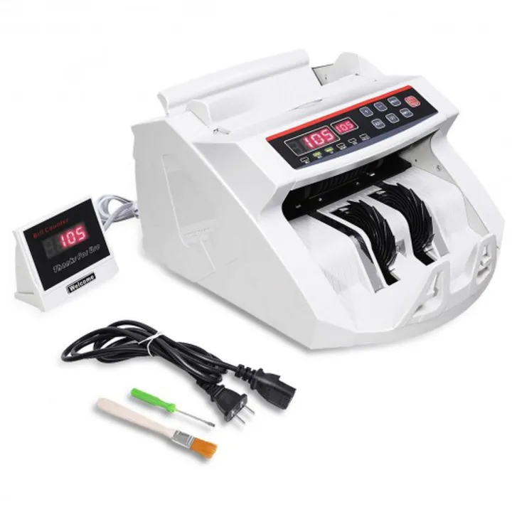 Electronic Money Counter and Detector Machine - White | Daraz.com.bd