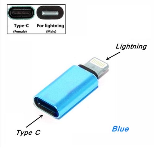Type -C Female to Lightning Male Adapter Converter Connector 1pcs ...