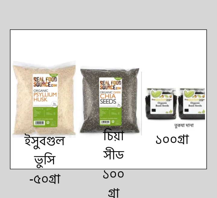 Ramadan Special Combo Pack - Chia Beej 100g, Isobguler Bhushi 50g ...