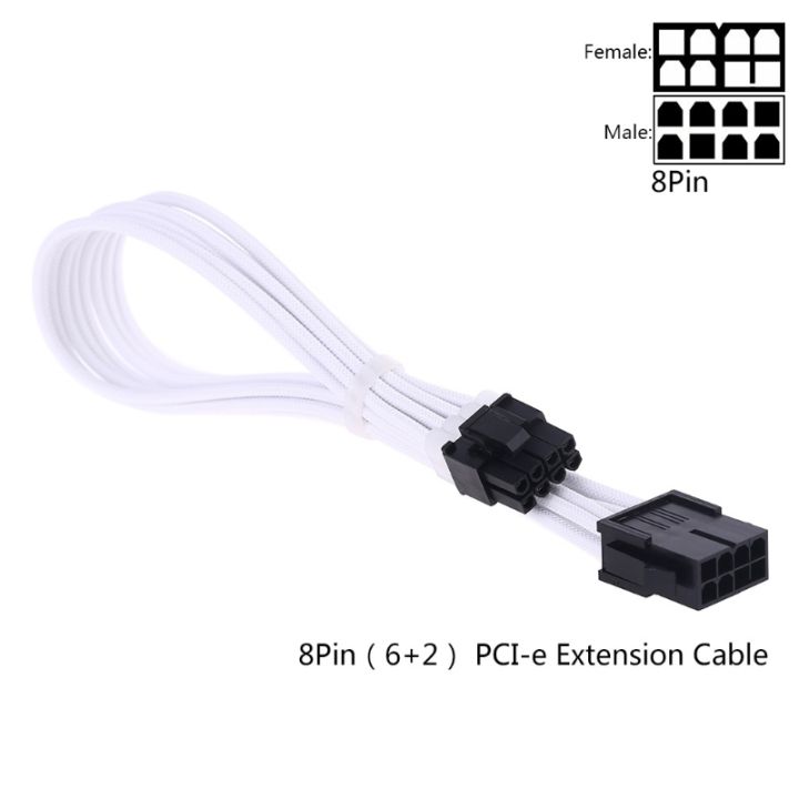 Sleeve Extension Power Supply Cable 24-pin A TX/EPS/8-pin PCI-E GPU ...