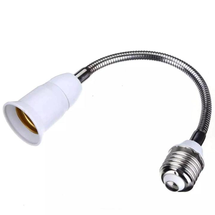E27 LED Light Bulb Lamp Holder Flexible Extension Adapter Converter ...