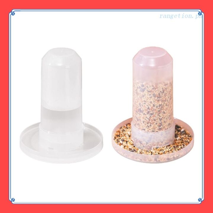 VibeVendor Chicken Poultry Transparent Design Feed Bucket Outdoor ...