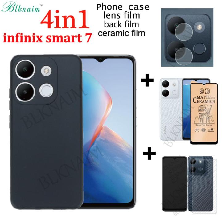 BLKNAIM 4in1 Phone Case For infinix smart 7 Phone Case Soft Silicone ...