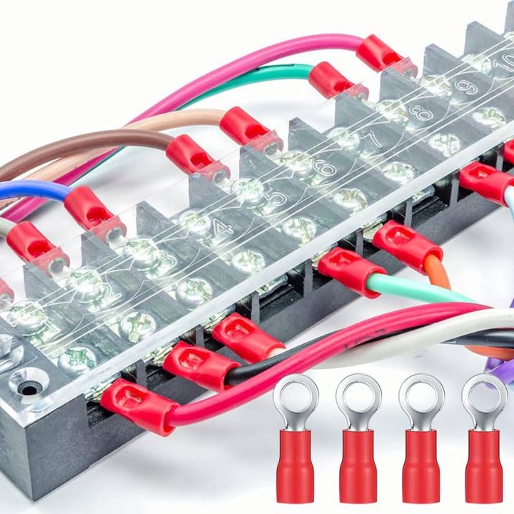 Double Row 04 or 06 or 12 Point 600V 20A Covered Screw Terminal Block ...