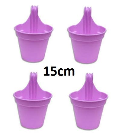 15 cm Plastic Grill planter (5.8inch)-Grill Flower tob (4 pcs set ...