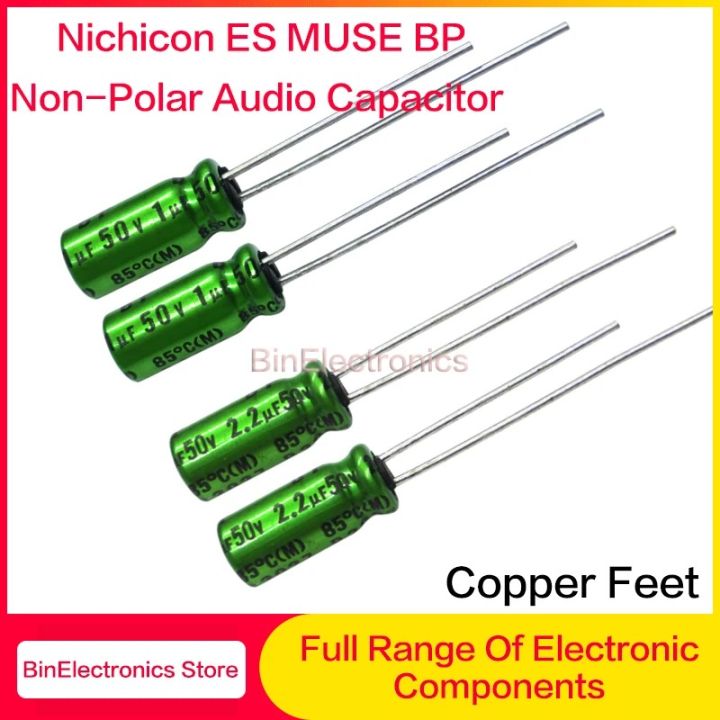 10Pcs/Lot Nichicon MUSE BP ES (Bi)Non Polar Nonpolar Bipolar HiFi Audio Capacitor 4.7uf 10uf ...