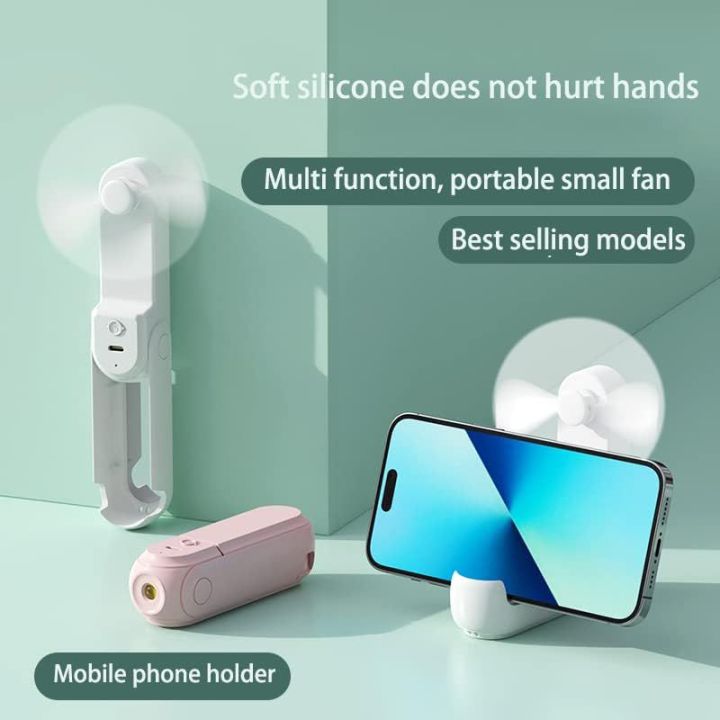 Best 4 in 1 Portable Mini Fan - Battery Operated Rechargeable Foldable ...