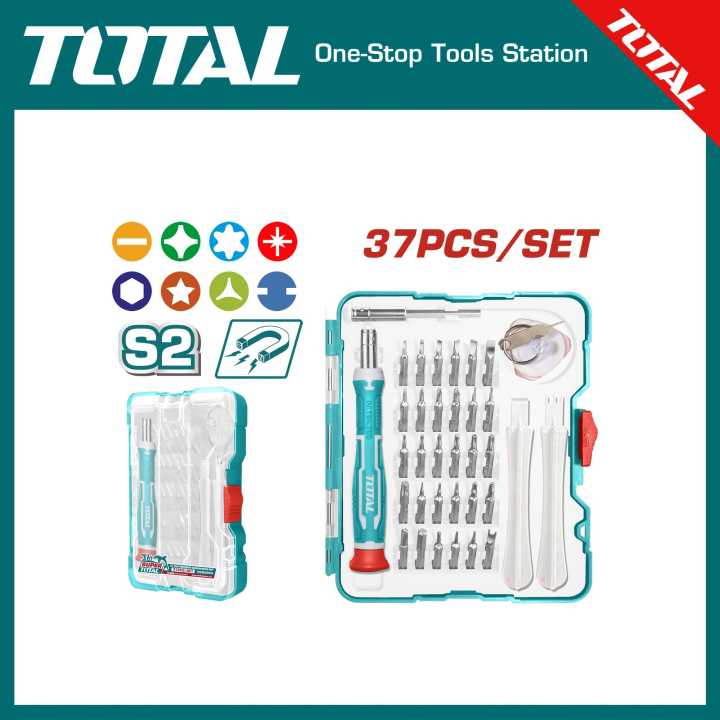 TOTAL 37 Pcs Precision Screwdriver Set TACSD30376 | Daraz.com.bd