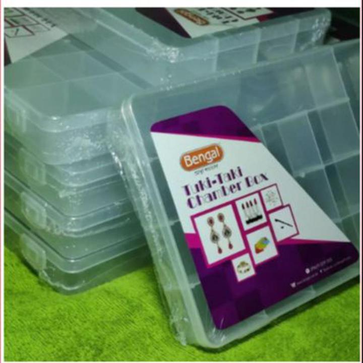 Plastic Jewelry Organizer Dividers Box for Accessories Storage | Daraz ...