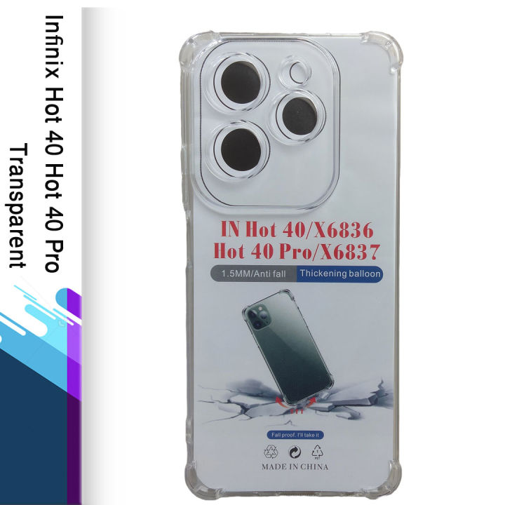 For Infinix Hot 40 / Hot 40 Pro - IMPT Premium Silicone Case Crystal Clear Soft TPU Ultra-Thin ...