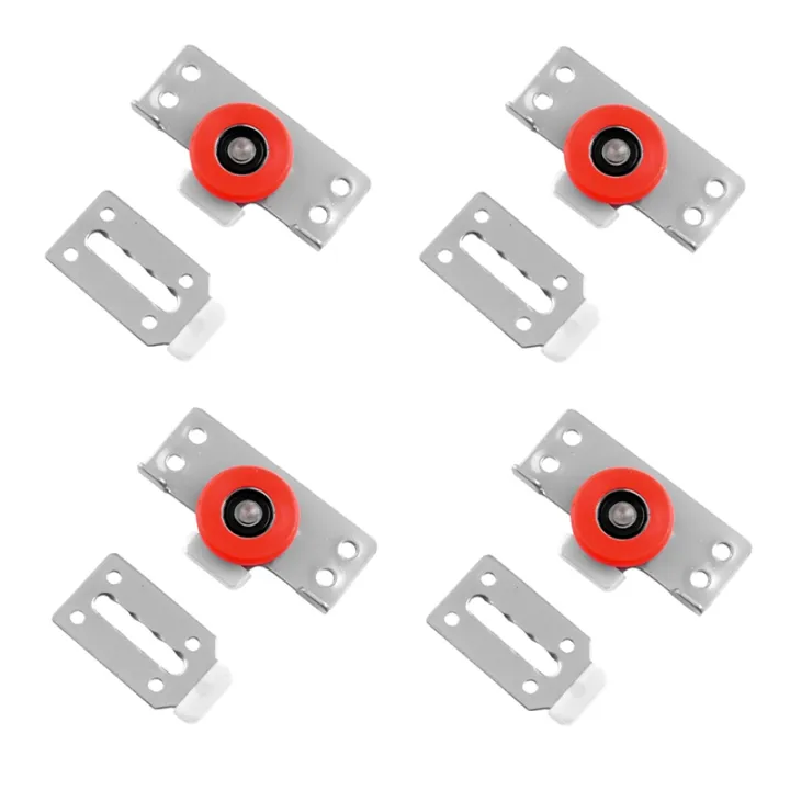 Door Pulley Metal Sliding Cabinet Guide Wheel Slide Rail Roller | Daraz ...