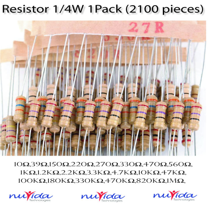 Resistor 1/4W 1 Pack (2100 pieces) | Daraz.com.bd