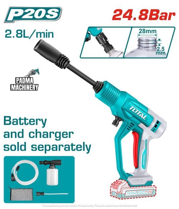 TOTAL Cordless Pressure Washer TPWLI2036 | Daraz.com.bd