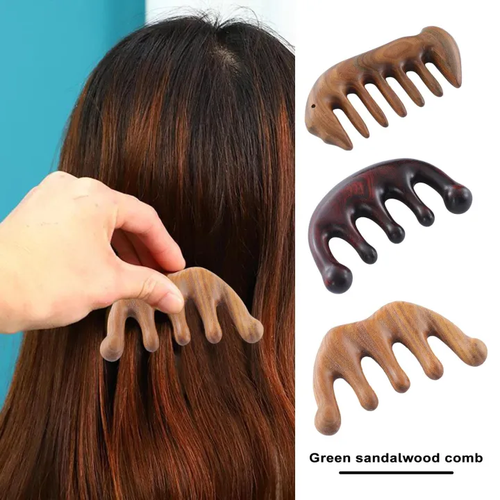 Wooden Hair Comb for Scalp Massage Relaxing Scalp Massage Comb Natural ...