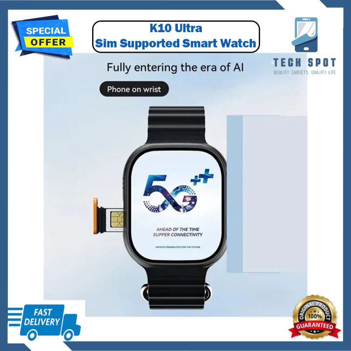 K10 Ultra Smartwatch: SIM Support, Fitness Tracking Smart Watch 2.1 ...