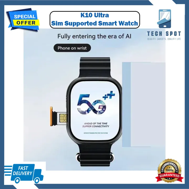 K10 Ultra Smartwatch: SIM Support, Fitness Tracking Smart Watch 2.1 ...