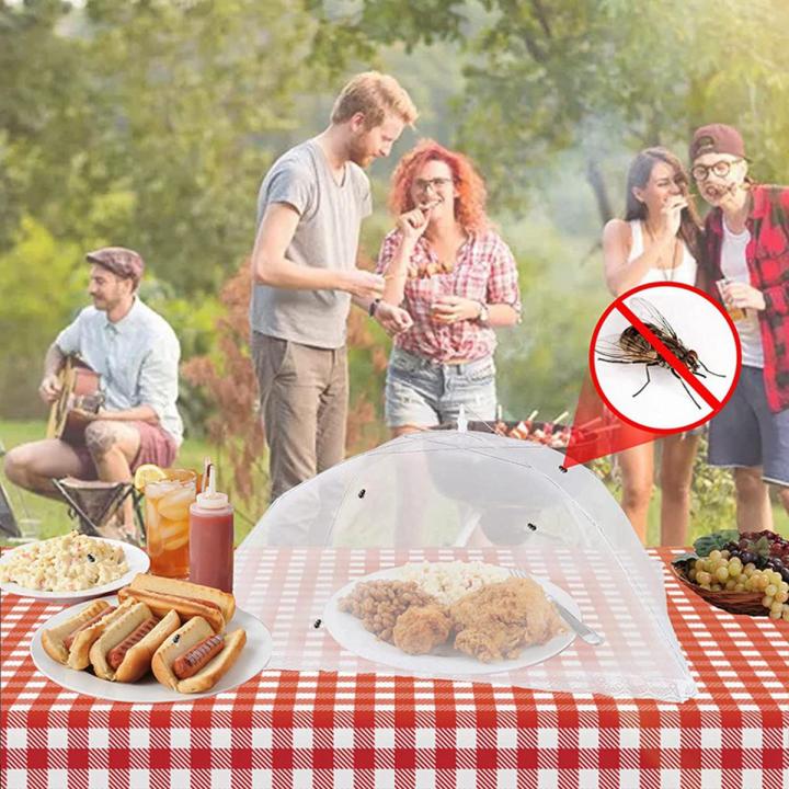 7 Pack Food Covers for Outside , Pop-Up Umbrella Mesh Food Tents ...