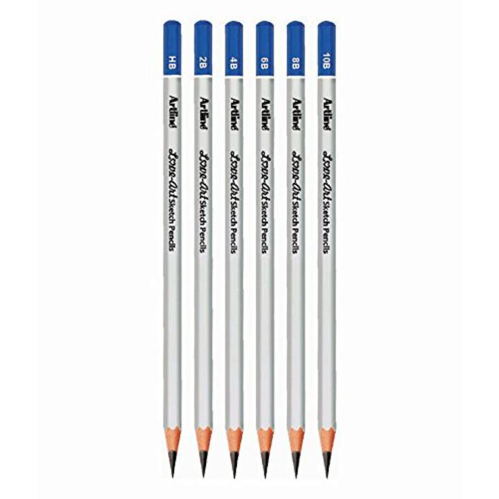 Artline set of 6 Sketch Pencils HB, 2B, 4B, 6B, 8B, 10B | Daraz.com.bd