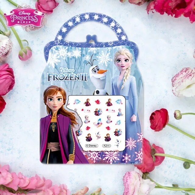 Disney Frozen Girls Nail Stickers Elsa And Anna Sophia Mickey Minnie ...