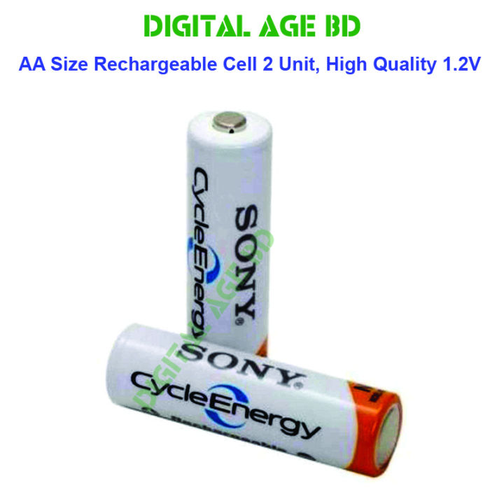 AA Size Rechargeable Cell 2 Unit, High Quality 1.2V, Typ.4600mAh ...