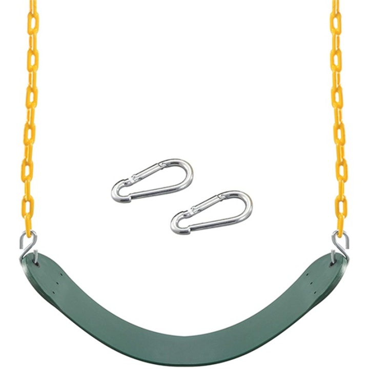Heavy Duty Swing Seat Green with 66 Inch Chain, Swing Accessory Part ...