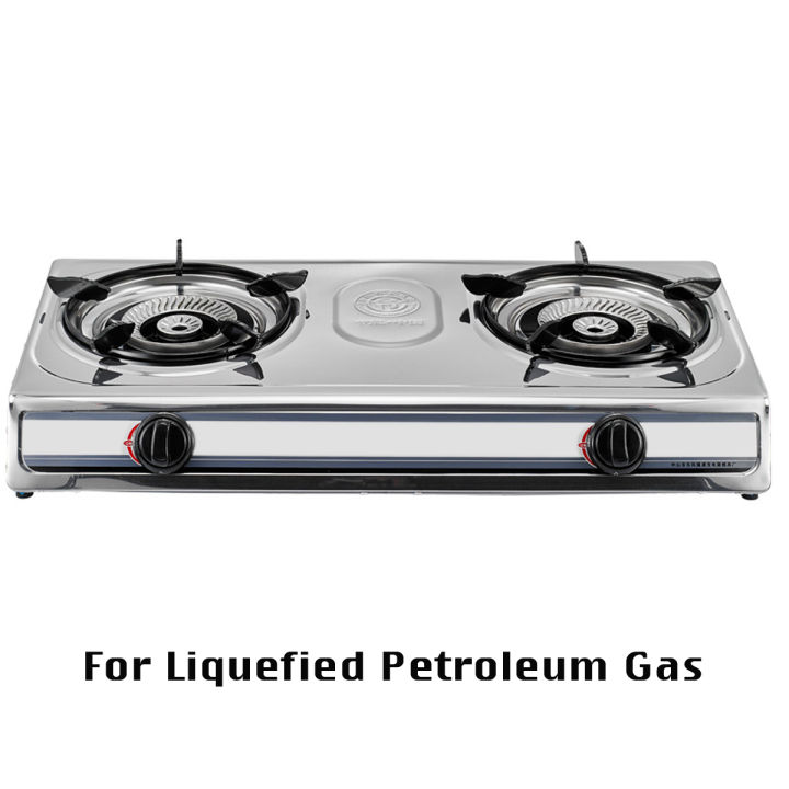 Benchtop Wok Double Burner Cooker Stove Natural Appliances Gas LPG ...