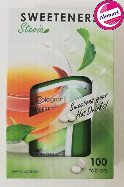 Cologran Sweeteners Stevia Tablet 100 Per Pack Vegetarian Sugar ...