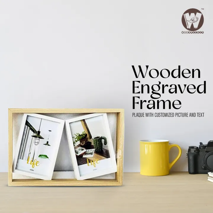 4 sided tilted 4R ( 5x7 inch ) Table photo frame | Daraz.com.bd
